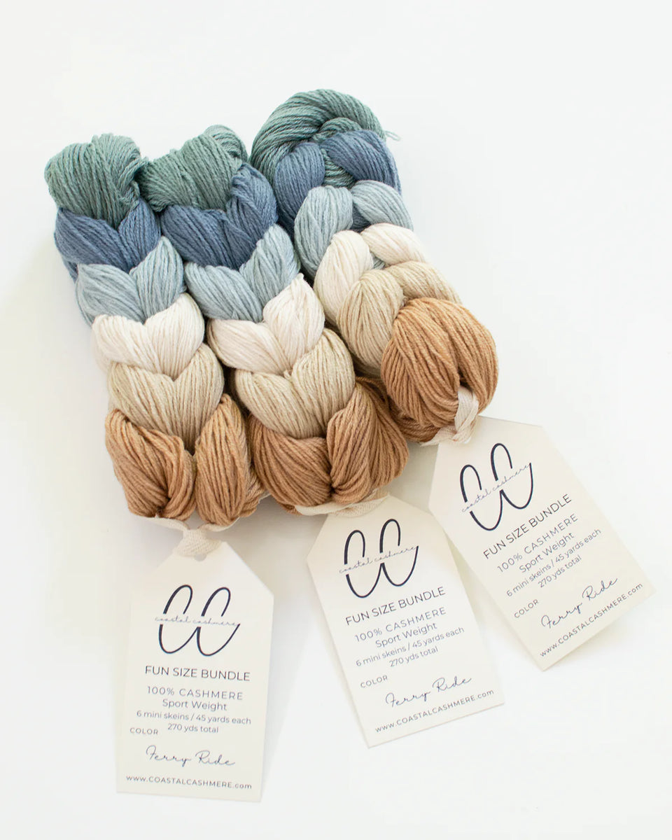 Coastal Cashmere Fun Size Bundles – The Mermaid's Purl